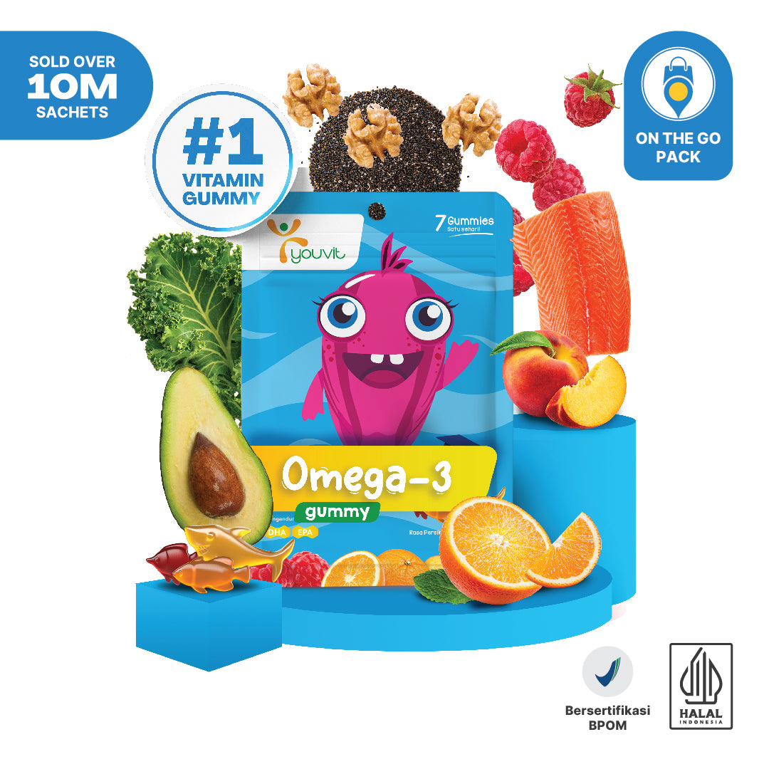 Youvit Omega-3 Anak | Booster Perkembangan Otak dan Mata Anak Omega-3